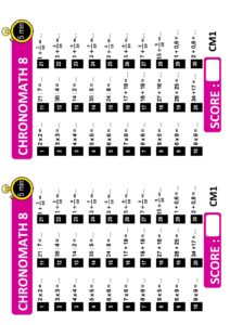 chronomath8cm1 – Ecole Saint Pierre La Chapelle-Hermier